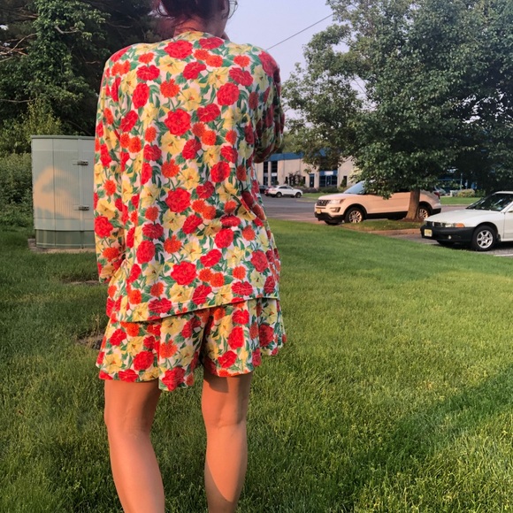 Vintage | Shorts | Vintage Romper Two Piece Set Short Nineties 9s ...